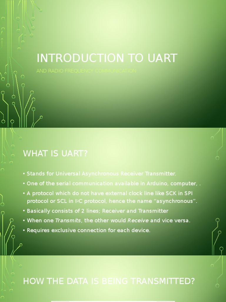 Introduction To Uart: and Radio Frequency Communication | PDF | Arduino ...