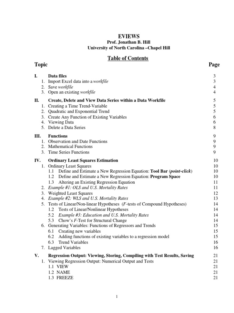 Eviews: Example #3: Education and U.S. Mortality Rates | Download Free ...