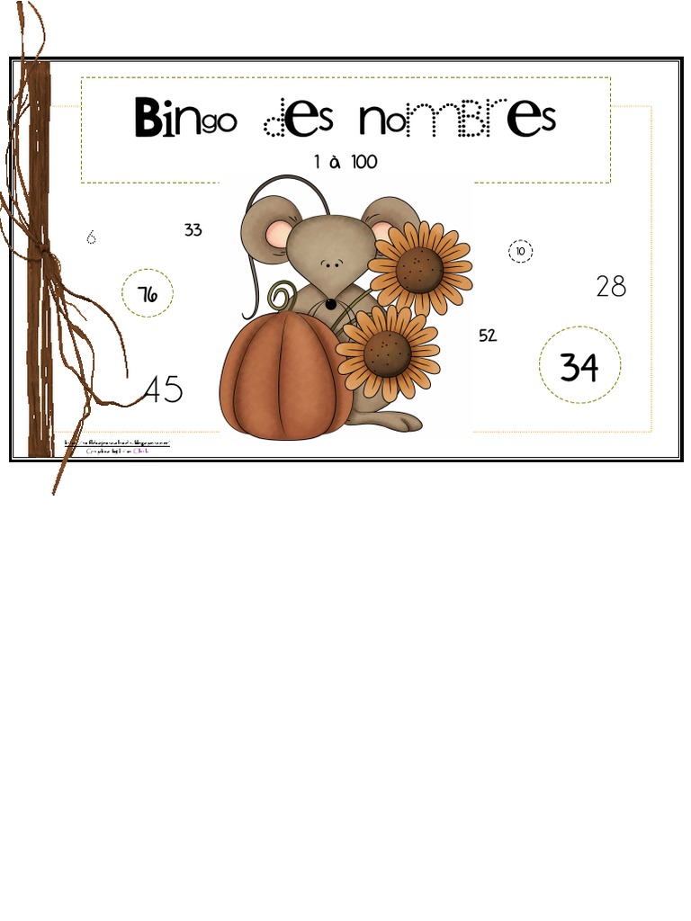 Bingo Nombre 1 A 100 | PDF