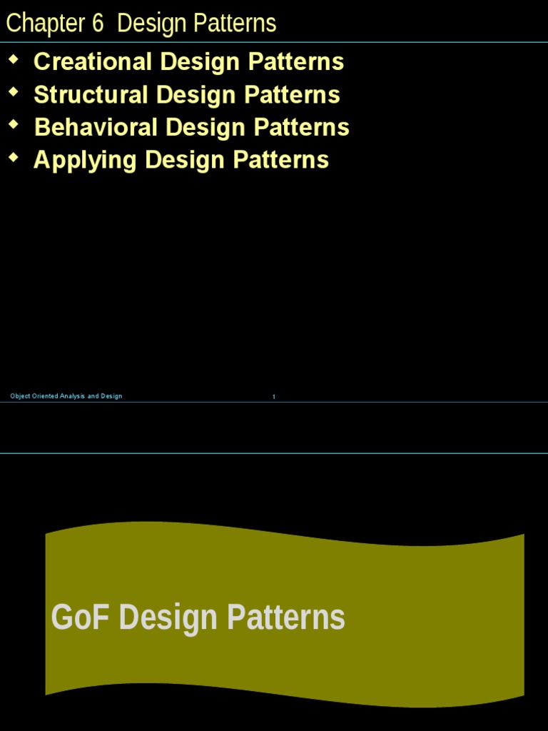 Chap 6 - Design Patterns | PDF | Class (Computer Programming ...