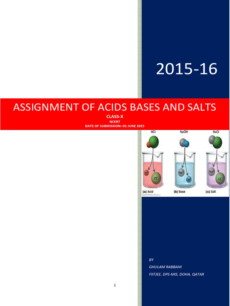 Assignment of Abs | PDF | Sodium Carbonate | Acid