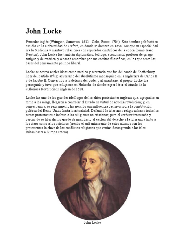 John Locke Filo | PDF | John Locke | Empirismo