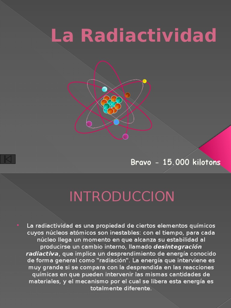 RADIACTIVIDAD 2 | Desintegración radioactiva | Radiación electromagnética