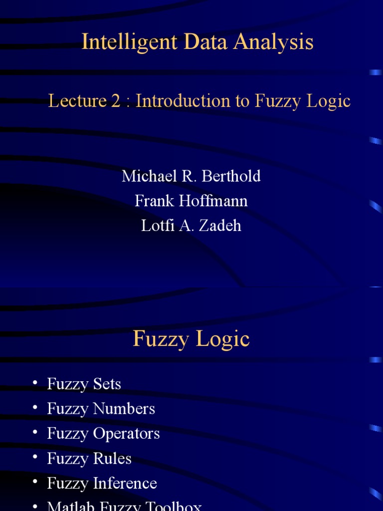 Fuzzy Logic Overview | PDF | Fuzzy Logic | Mathematical Analysis