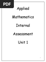 Mathematics Sba Cover Page | PDF