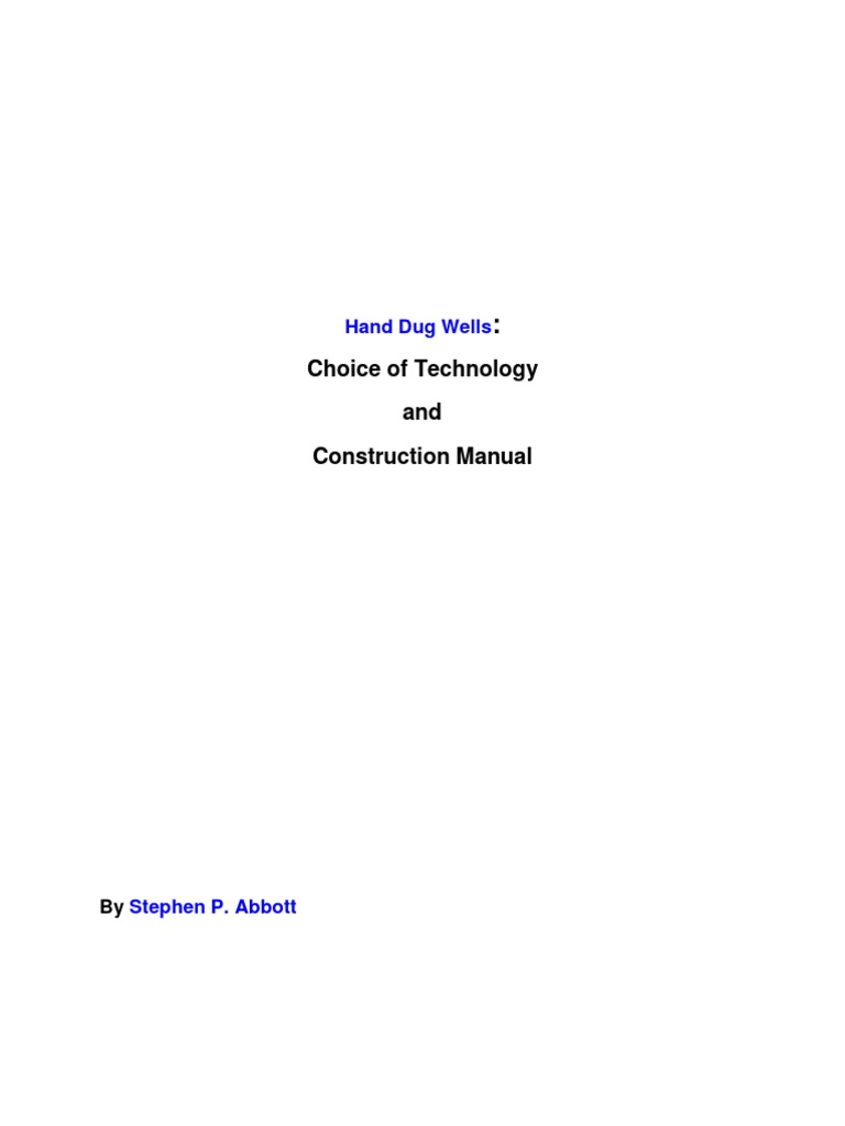 Hand Dug Caisson Construction Manual | PDF | Deep Foundation | Nature