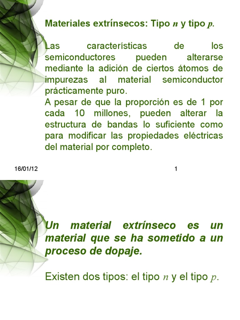 El Diodo Ge y Si | PDF | Semiconductores | Dopaje (semiconductor)