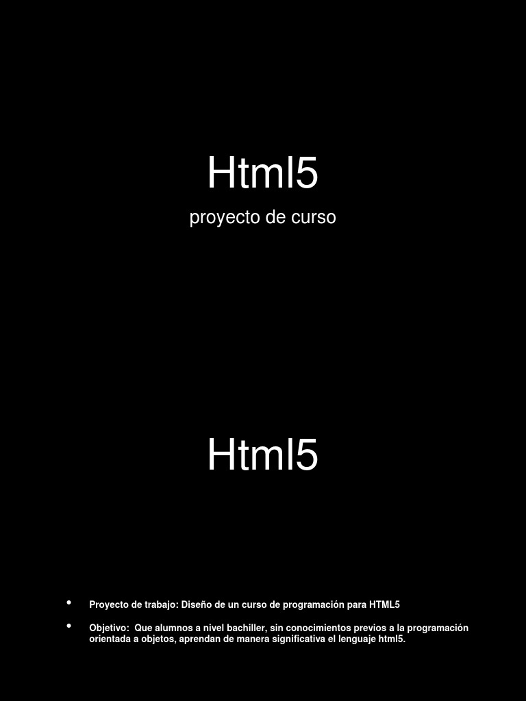 HTML 5 | PDF | HTML | Lenguaje de programación