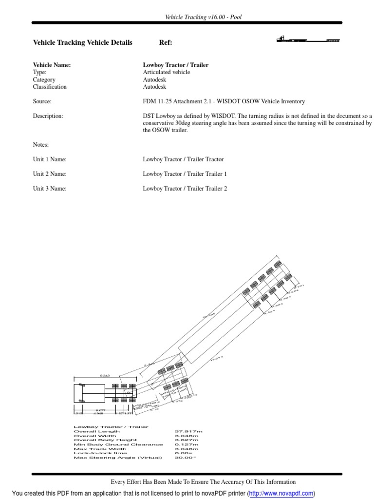 Vehicle Trailer Vehicle Tracking | PDF | Axle | Steering