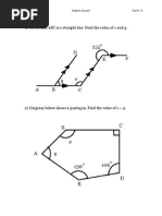 Form 3 Mathematics Revision Questions (CIC) | PDF | Area | Teaching ...