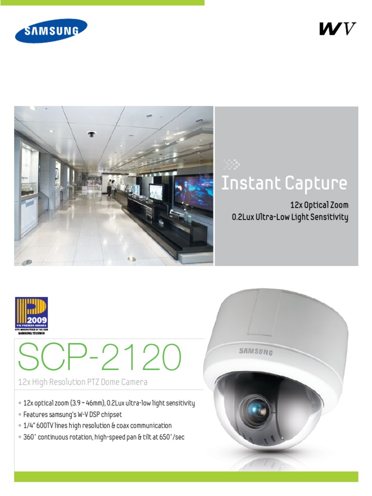 SCP 2120 PTC | PDF | Optical Resolution | Image Stabilization