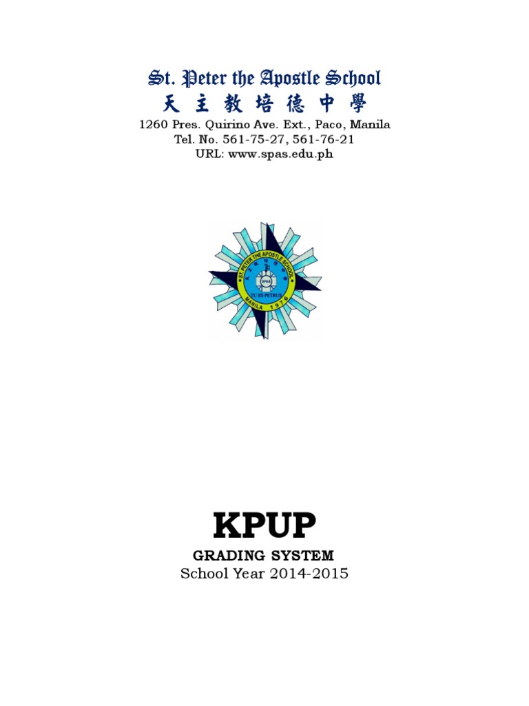 Kpup Grading System | PDF | Teaching Mathematics | Schools