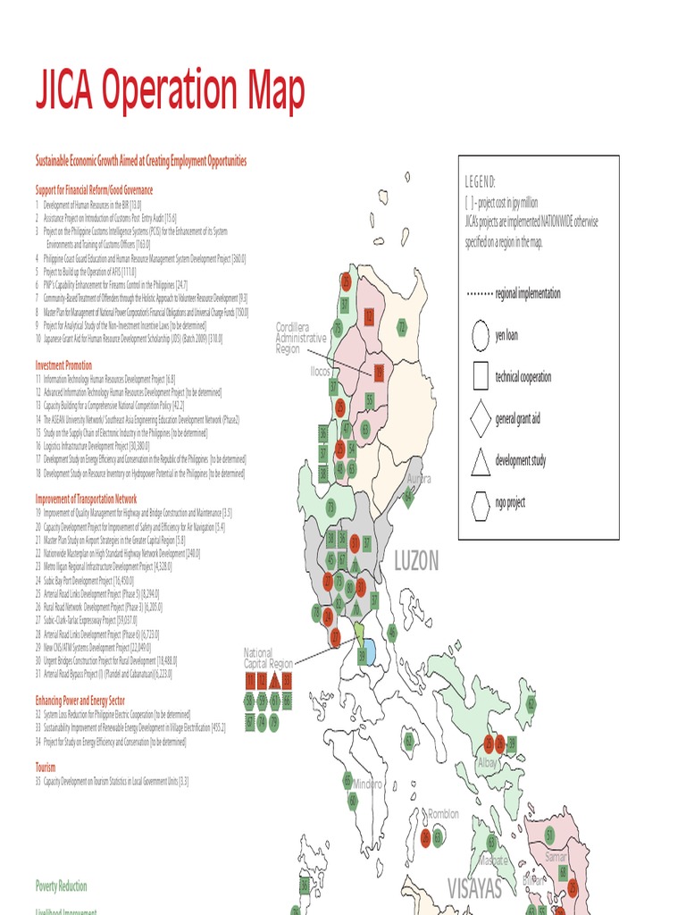 Publications 13 JICA Operation Map Philippines | PDF | Flood | Philippines