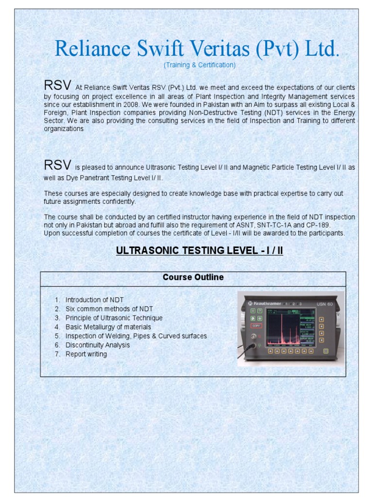 announcement-of-non-destructive-testing-courses-in-ultrasonic-testing
