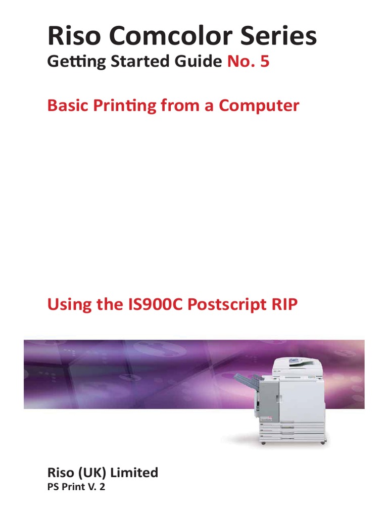 CC Is900c Printing From A PC | PDF | Printer (Computing) | Office Work