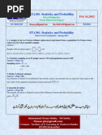 CS201 Final Term Solved Papers | PDF | Pointer (Computer Programming) | Subroutine