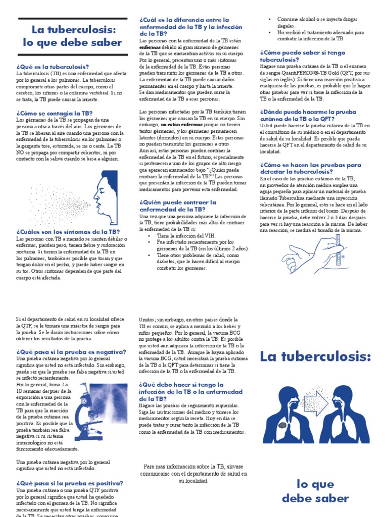 La Tuberculosis: Lo Que Debes Saber | PDF | Tuberculosis | Salud pública