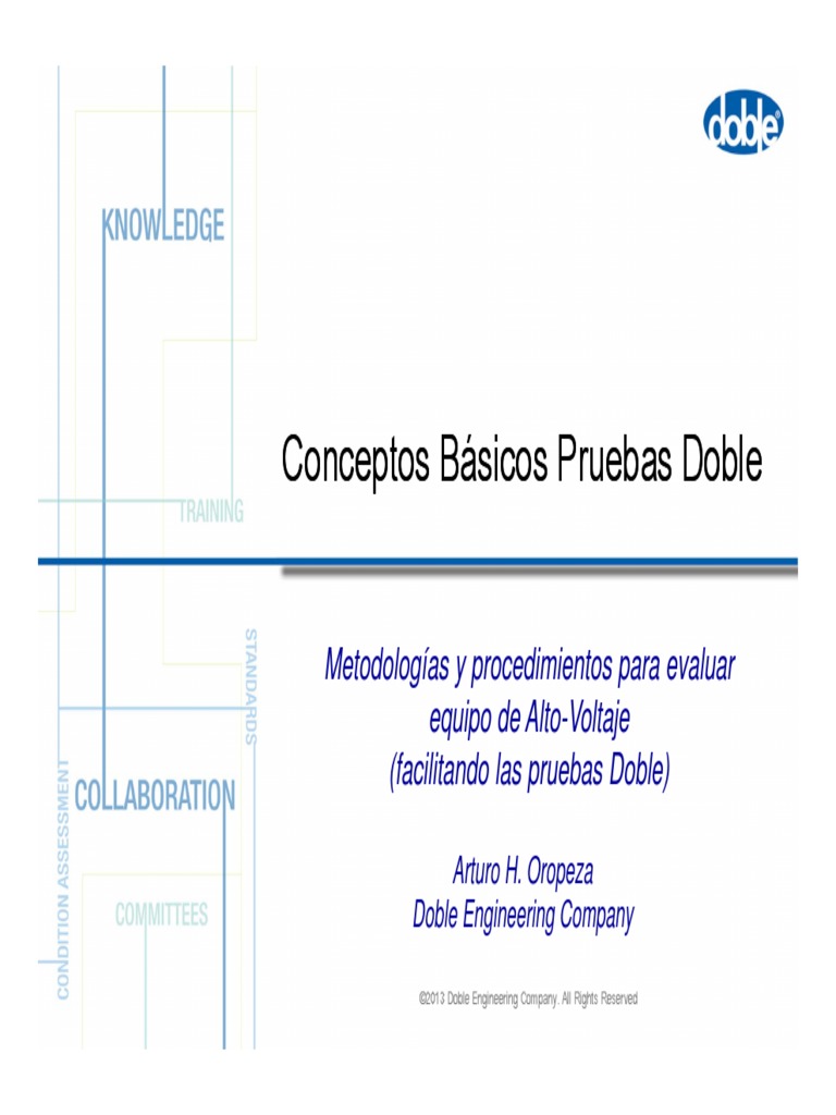 Conceptos Basicos Pruebas Doble | PDF | Transformador | Energia electrica