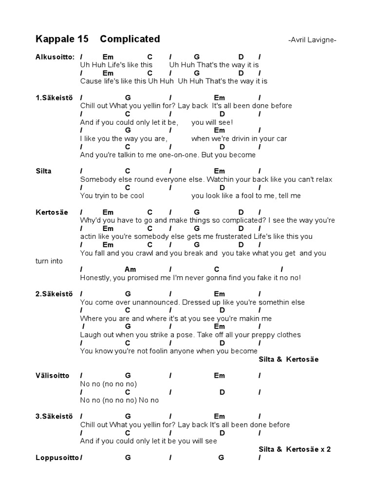 Complicated | PDF