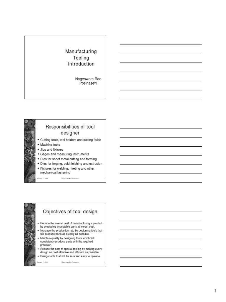 Tool Design Fundamentals and Process | PDF | Industrial Processes | Crafts