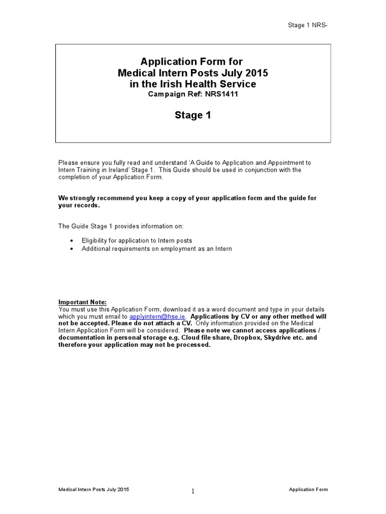 Medical Internship Application Guide 2015 | PDF | Medical School ...
