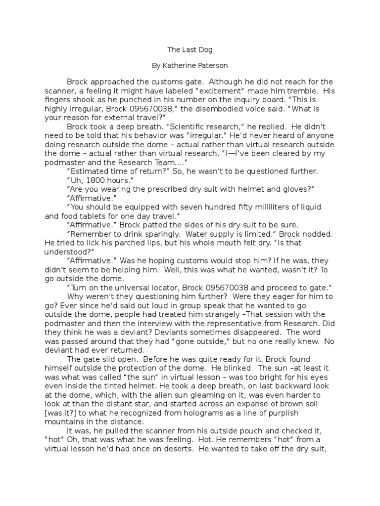 The Last Dog | PDF | Dogs | Science