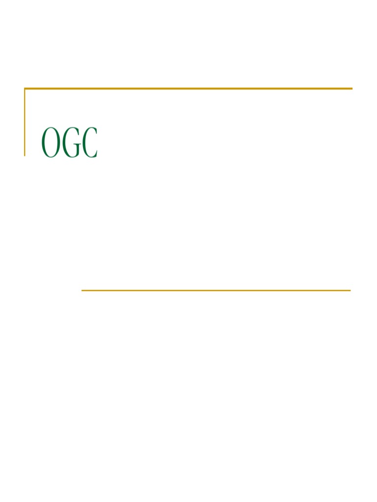 OGC Standardi | PDF