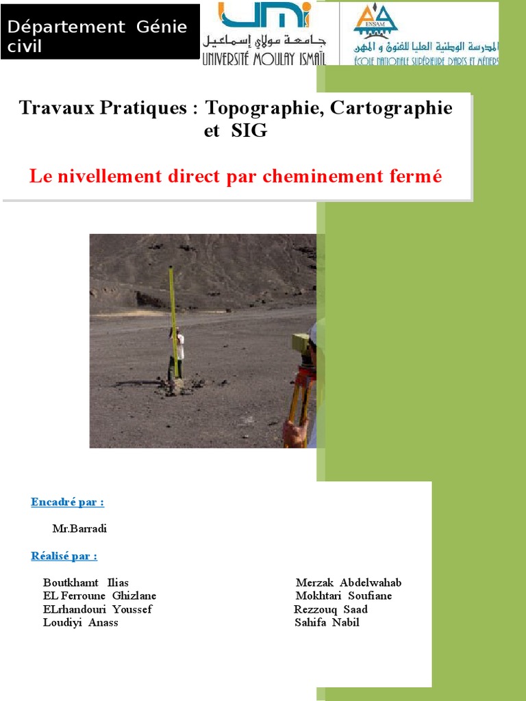 Nivellement Par Cheminement | PDF | Altitude | Géodésie