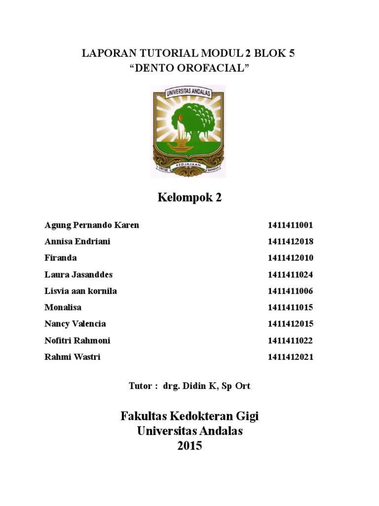 Tutorial Modul 2 Blok 5 | PDF