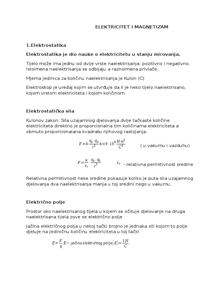 Fizika Skripta | PDF