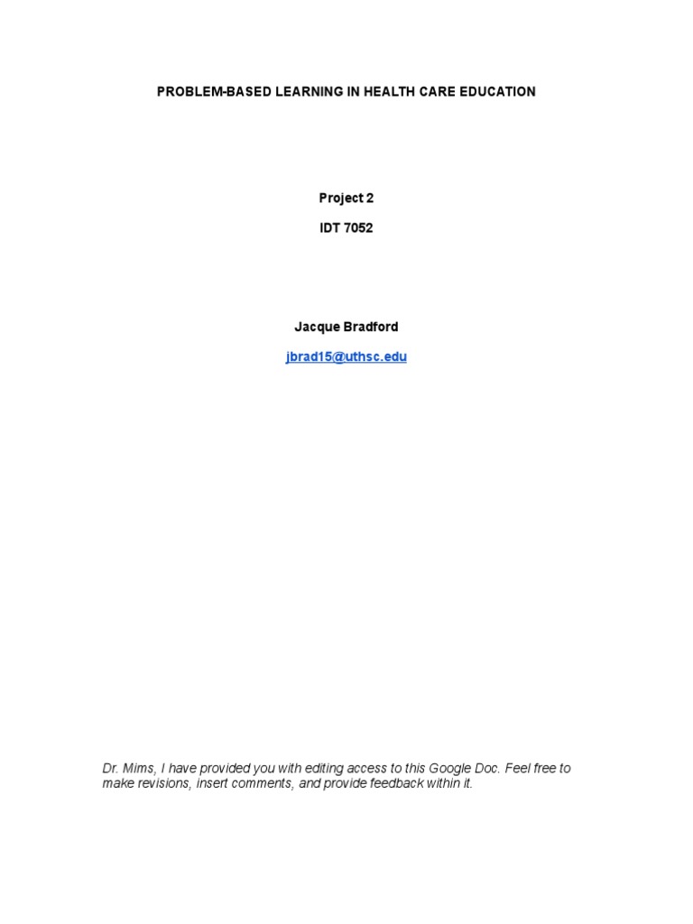 Idt 7052 Project 2 | PDF | Career & Growth