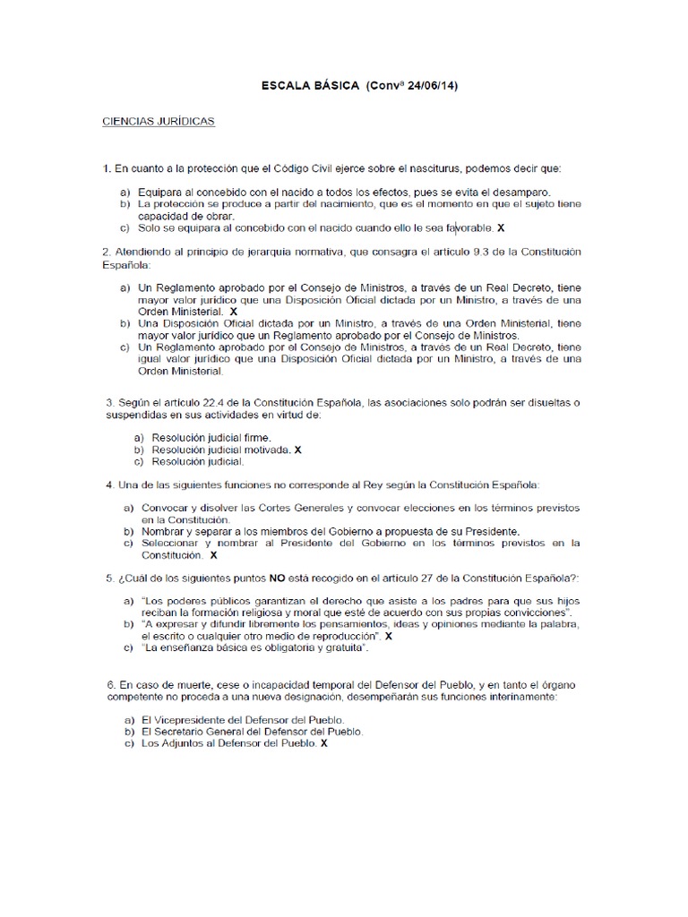 Examen CNP 2014 Teoría | PDF