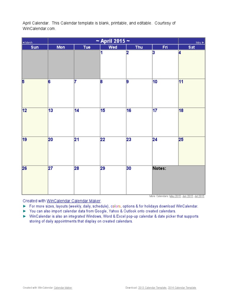 April 2015 : Sun Mon Tue Wed Thu Fri Sat | PDF | Career & Growth