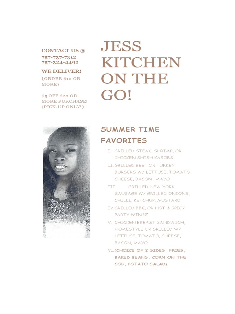 Jess Kitchen On The GO!: Summer Time Favorites | PDF