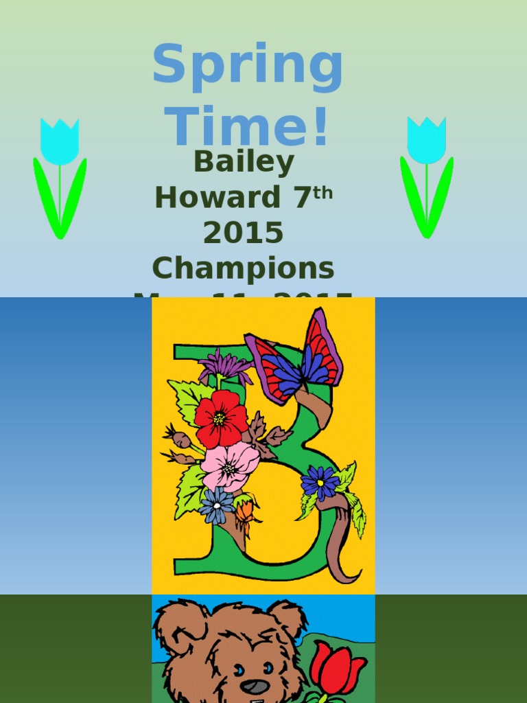Bailey Howard 2015 Spring Champions | PDF