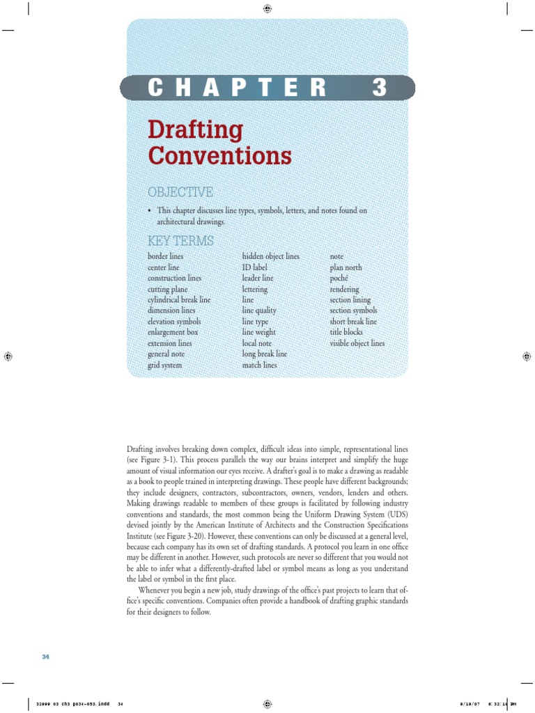 Drafting Conventions | PDF | Technical Drawing | Drawing