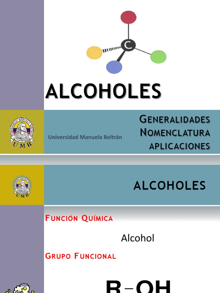 Alcoholes Generalidades | PDF | Alcohol | Compuestos de hidrógeno