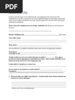 School Feedback Form For Parents Sample PDF | PDF
