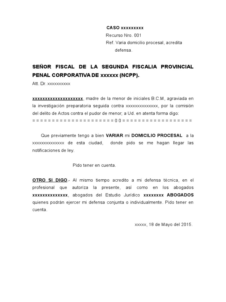 Apersonamiento Fiscal y Defensa Conjunta | PDF | Política | Ciencias ...