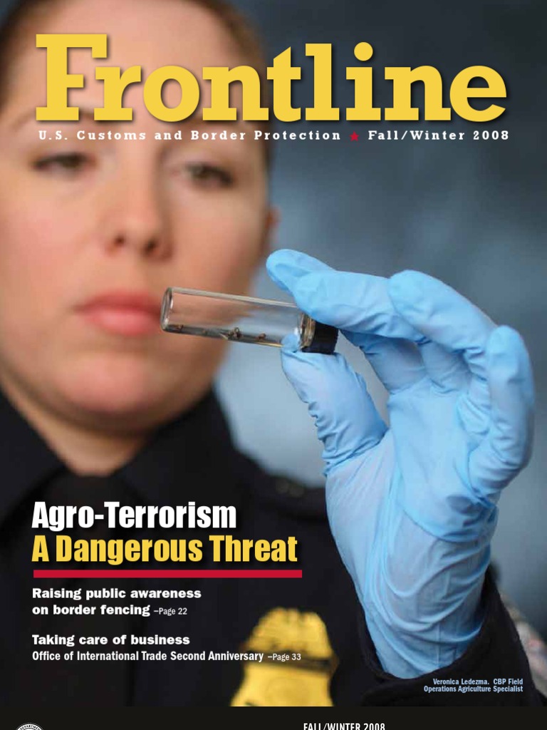 Agro-Terrorism: A Dangerous Threat | PDF | U.S. Customs And Border ...