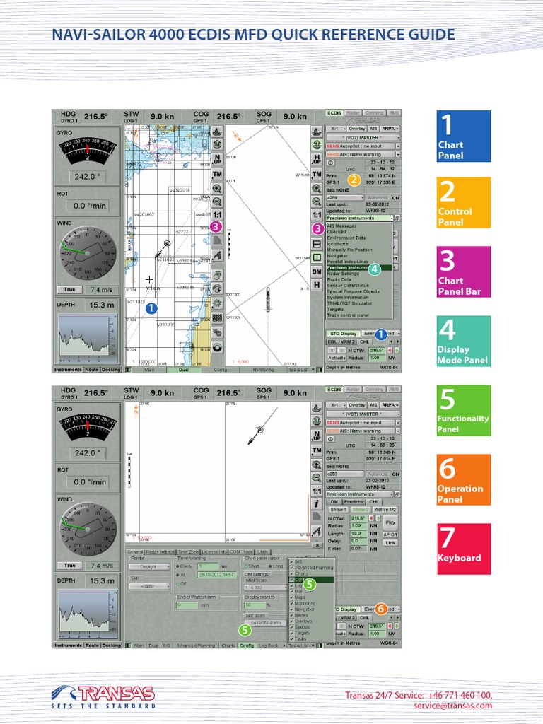 MFD Ecdis Quick Guide | PDF | Navigation | Computing