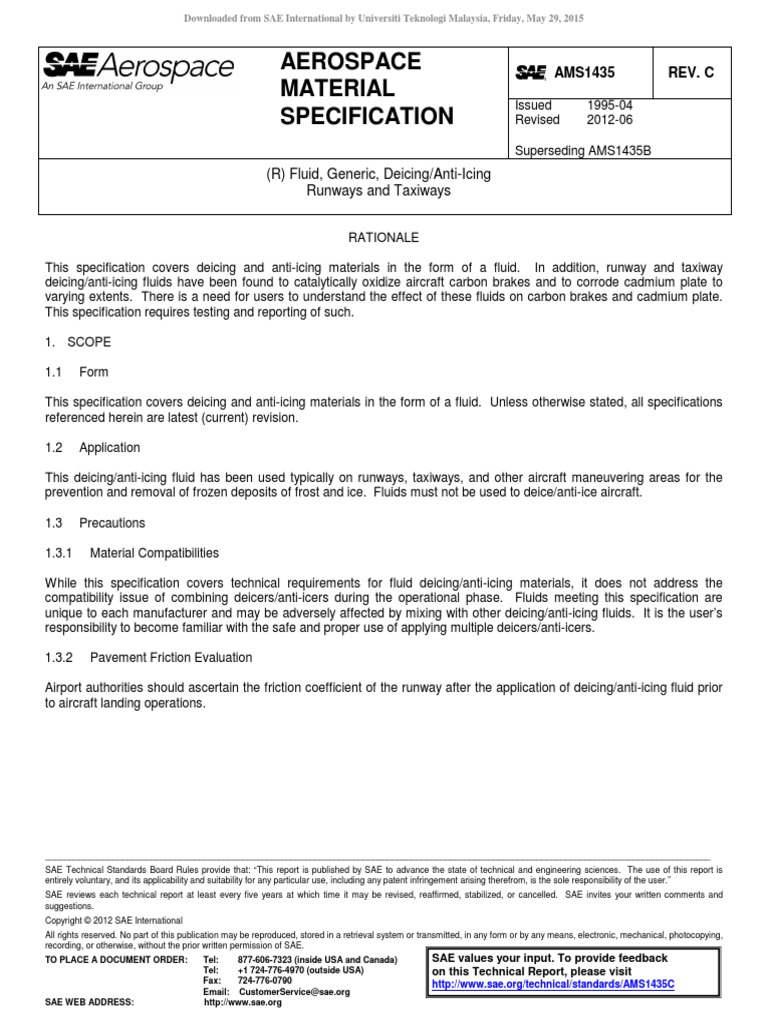 AMS1435C | PDF | Packaging And Labeling | Corrosion