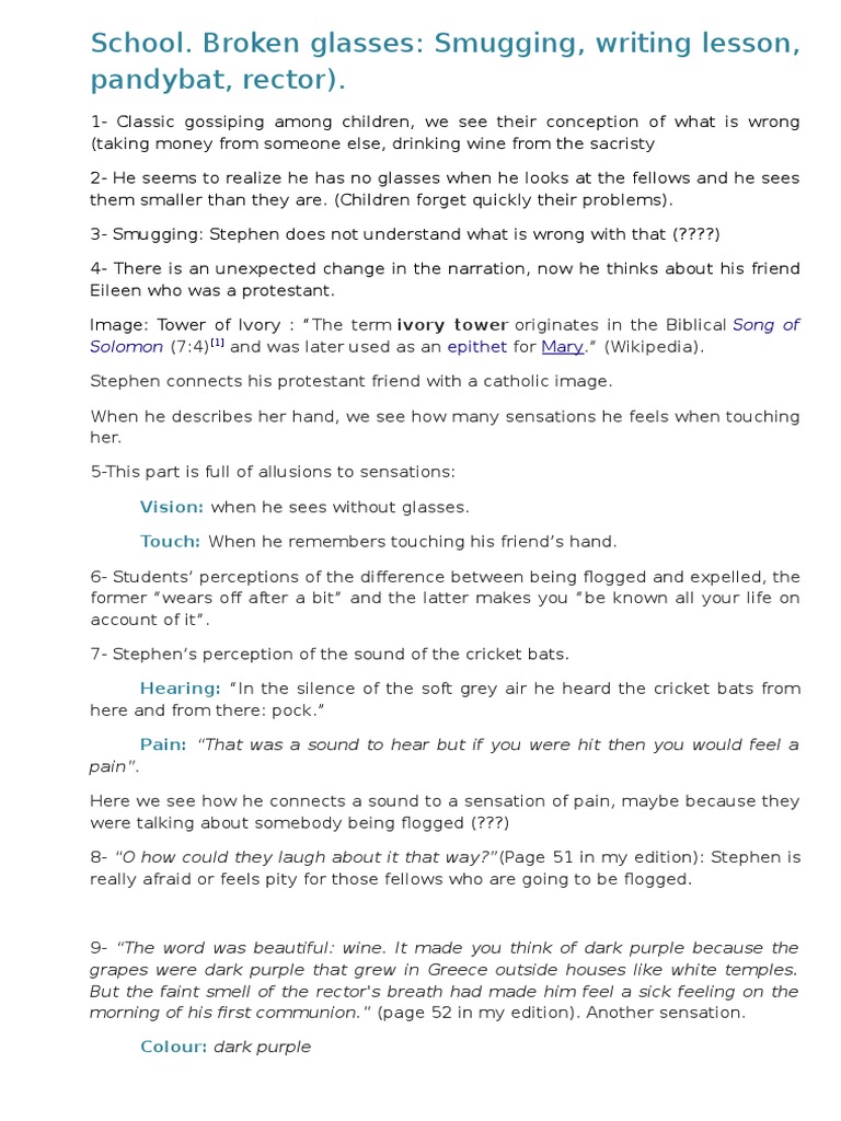James Joyce Part I Section IV | PDF