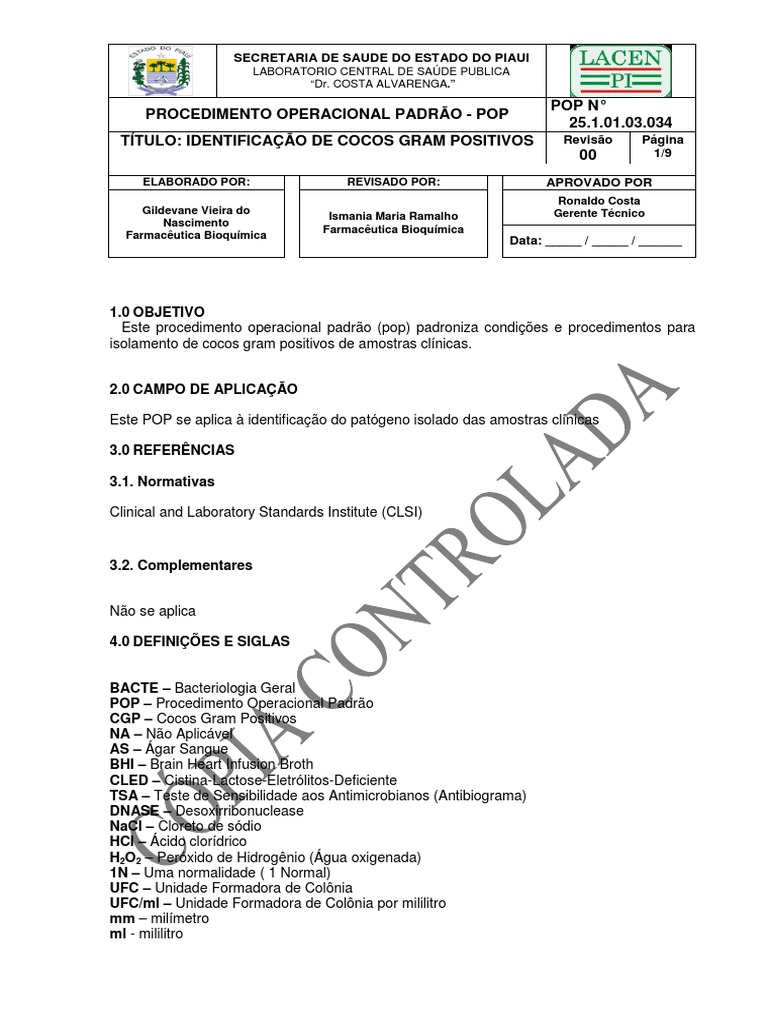 Identificação de Cocos Gram+ | PDF | Estreptococos | Ágar