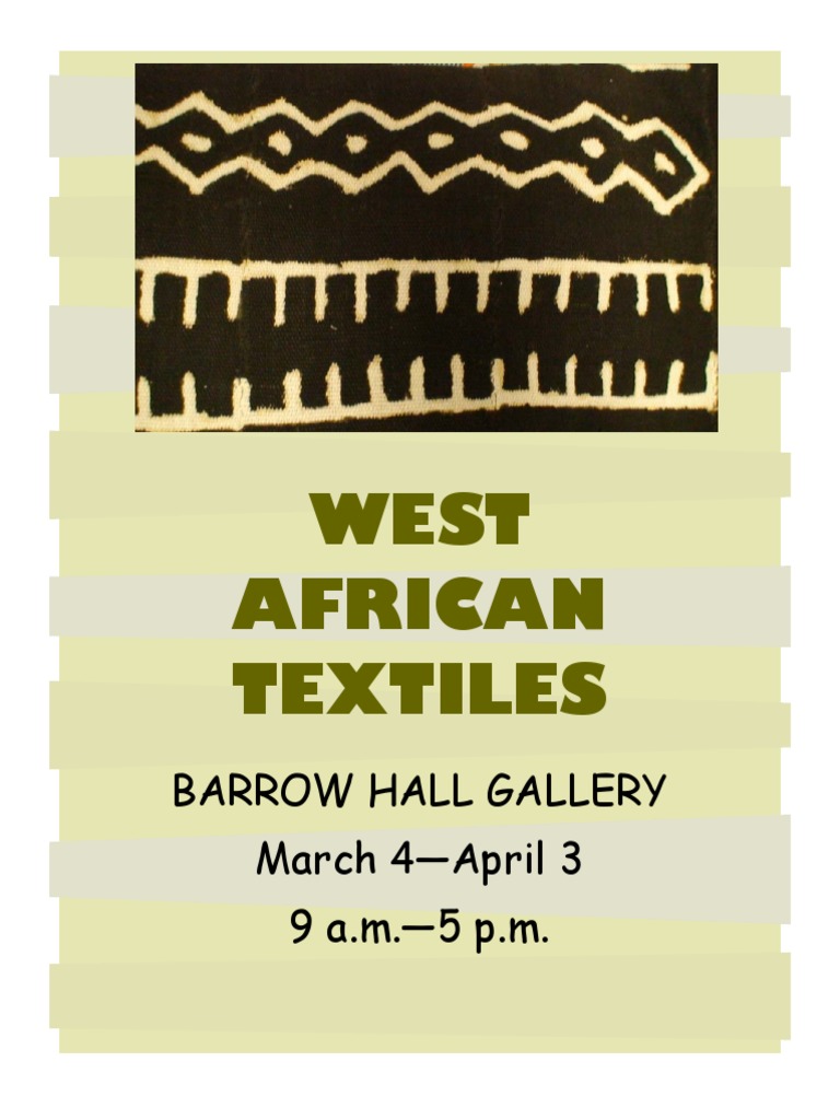 West African Textiles | PDF | Dye | Textiles
