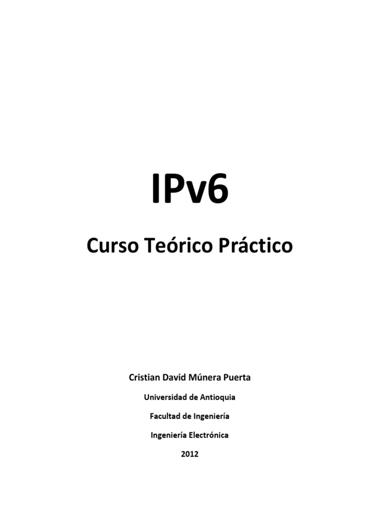 Curso IPv6 | Descargar gratis PDF | Yo Pv6 | Protocolos de internet