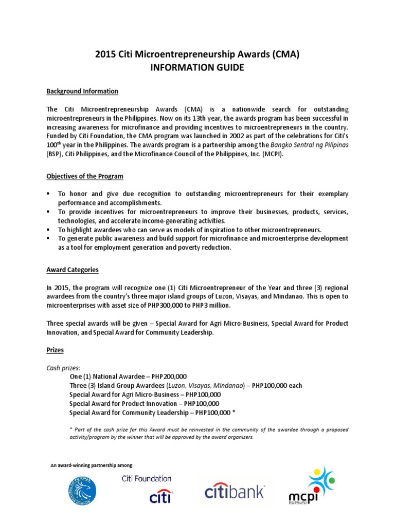 2015 CMA Information Guide | PDF | Profit (Accounting) | Economic Growth