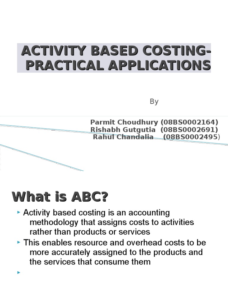 ABC Model For A University | PDF | Business | Economies