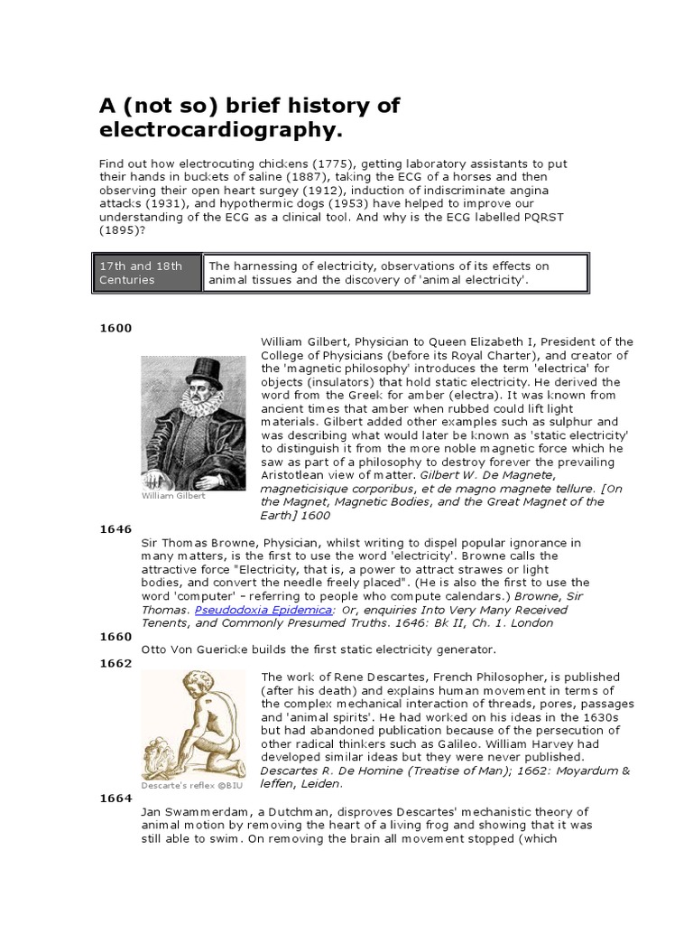 Historia EKG | PDF | Electrocardiography | Artificial Cardiac Pacemaker