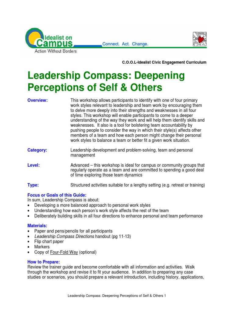 Leadership Compass | PDF | Leadership | Self